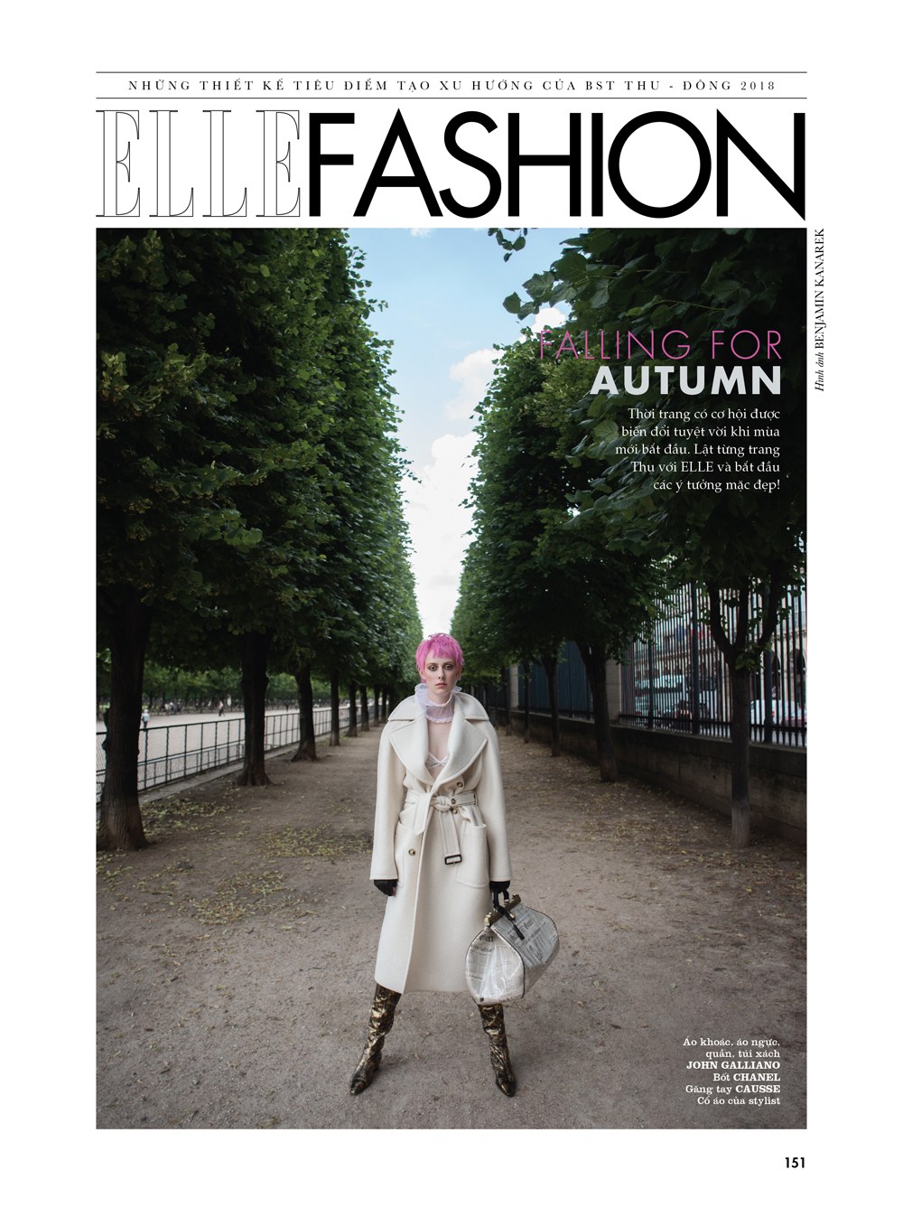 Matilde Rasmussen in Pink Pride for ELLE photographed by Benjamin ...