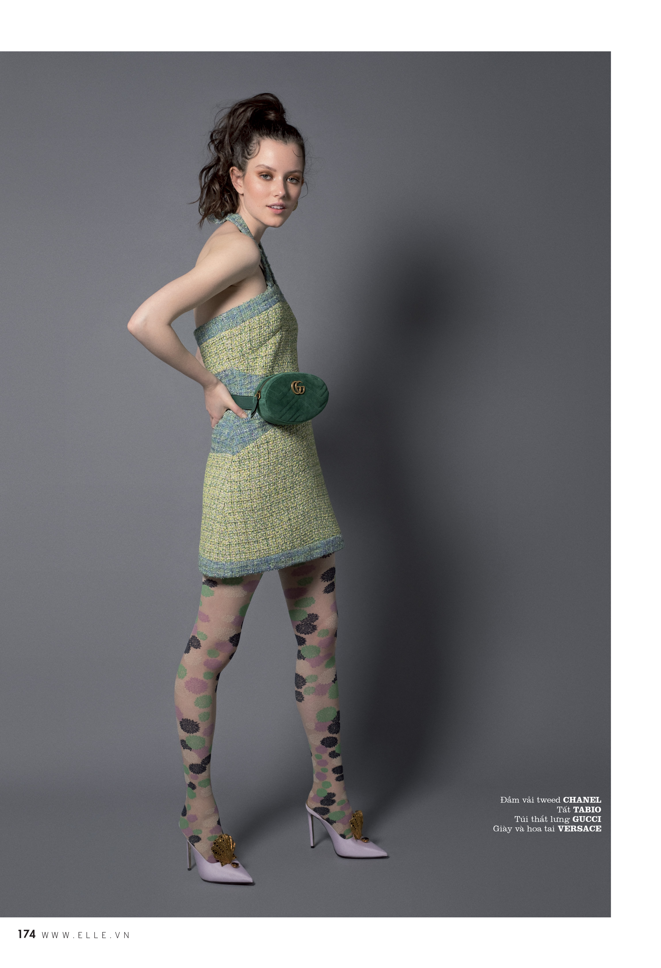 Alice Gilbert in “Spring it Up” for ELLE by Benjamin Kanarek